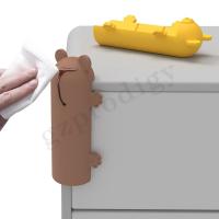 China Adhesive Kids Safety Proof Furniture Bumper Double Sided Tape Food-Graded Silicone Corner Protectors for sale