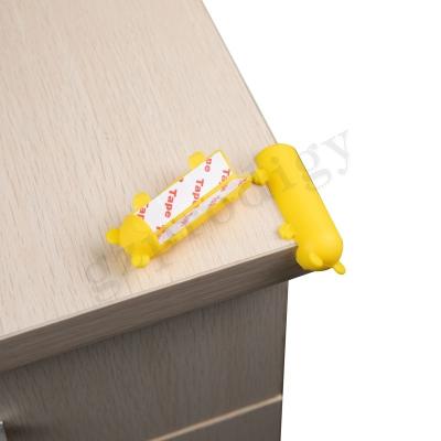China Adhesive Kids Safety Proof Furniture Bumper Double Sided Tape Food-Graded Silicone Corner Protectors for sale