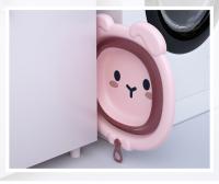 China Cartoon Design Plastic Foldable Save Space Wash bow Wash Basin for sale