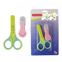 China Baby Nail Kit Baby Manicure Kit And Baby Nail Scissor Pack With Safety Spyhole For Newborn for sale