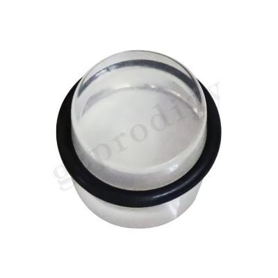 China Adhesive Transparent BS Door Stopper Baby Safey Plastic Door Wedge for sale