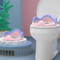 China Sturdy ABS Potty Baby Toilet Training Seat Blue Or Pink Color for sale