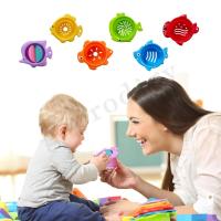 China 6pcs Plastic Stackable Toys Educational Other Baby Products Stackup Floating for sale