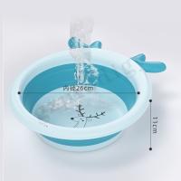 China Portable Travel Household Foldable Wash Basin PP TPE Cartoon Style for sale