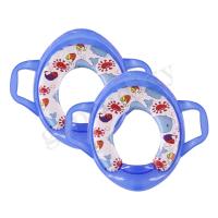 China Comfortable Baby Potty Training Seat PU Toilet Cover With Handle for sale