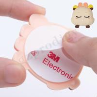 China Cartoon Plastic Door Wedge Self Adhesive Wall Mounted Door Stop for sale
