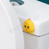 China Funny Yellow Chicken Plastic Door Wedge Silicon Wall Adhesive Door Stop for sale