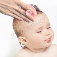 China EN71 Baby Bath Brush Safety Take Shower Scalp Care Soft Brush Silicone for sale