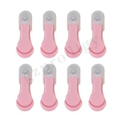 China Pink Color Carbon Steel Nail Clipper Hot Trending Plastic Cute Children Health Care For Baby for sale