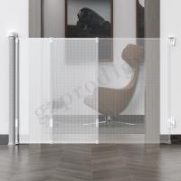 China Double Secure Retractable Baby Gate 55