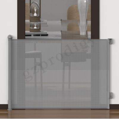 China Extendable Durable Mesh Retractable Baby Gate For Children Safety Easy Install for sale