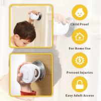 China Prodigy Plastic Baby Safety Lock 62x66mm White Color For Door Handle for sale