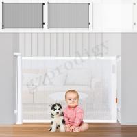 China Indoor Outdoor Pet Gate Retractable Mesh Gate For Stairs for sale