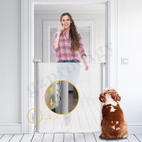 China Indoor Outdoor Pet Gate Retractable Mesh Gate For Stairs for sale