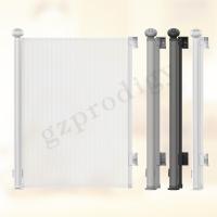 China Easy Operation Retractable Stair Gate Extra Wide Double Lock System for sale