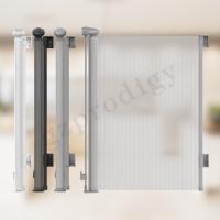 China CPC ASTM Standard White Retractable Safety Gate 300cm Width Multiscene Retractable Child Metal Gate for sale