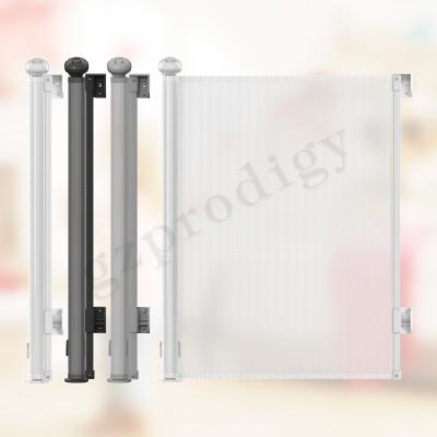 China ABS Retractable Mesh Gate Extra Wide 71  Inch Easy Detachable Multi Direction Stretch Retractable Gate For Dogs Outside for sale