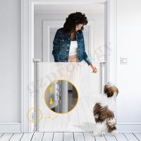 China ABS Retractable Mesh Gate Extra Wide 71  Inch Easy Detachable Multi Direction Stretch Retractable Gate For Dogs Outside for sale