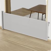China Sturdy Retractable Children Gate Autolock Retractable Safety Gate for sale