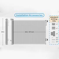 China Sturdy Retractable Children Gate Autolock Retractable Safety Gate for sale