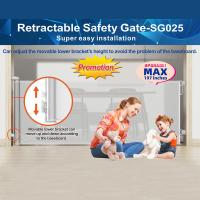 China 55-197 Inch Retractable Extra Wide Gate Extending Baby Safety Stair Fence for sale