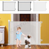 China 71 Inch Extra Wide Expandable Gate Outdoor Retractable Safety Gate for sale