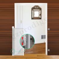 China 71 Inch Dog Mesh Retractable Baby Gate For Stair Doorway for sale