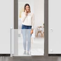 China Child Safety Retractable Gate In Stairs Balcony Customized Logo for sale