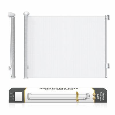 China 140 Meters Mesh Cloth Retractable Baby Gate Customizable Width for sale