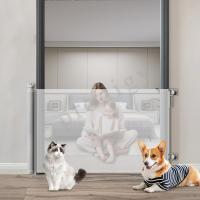 China CPC/EN1930 Punch Free Baby Retractable Gate Extra 120 Inches Pets Mesh Doo Rsafety Gate For Doorway for sale