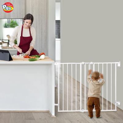 China EN1930 Extendable Pet Safety Gate , Multiscene Iron Gate For Stairs for sale