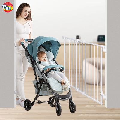 China Doorways Stairs Easy Walk Thru Baby Safety Gate Easy Install Pet Safety Gate for sale