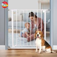 China Safety Dog Gate for Stairs Auto-Close Safety Metal Child Gate for Baby with Pressure Mounted for sale