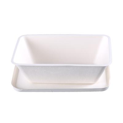 China Leakproof Recyclable Biodegradable Takeaway Boxes With Lid for sale