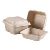 China Leakproof Recyclable Biodegradable Takeaway Boxes With Lid for sale
