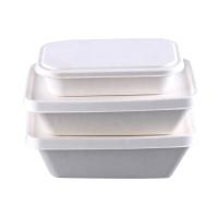 China Microwavable Compostable Bagasse Food Containers for Take out for sale