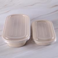 China Microwavable  Wheat Straw Bento Oval Lunch Box Allergy Friendly Gluten Free for sale