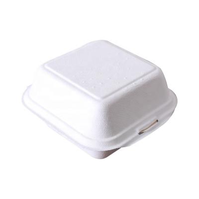 China Biodegradable Burger Microwavable 75mm paper togo boxes for sale