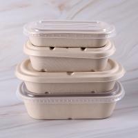 China Thermal Recycle  Biodegradable 500ml Pulp Food Containers for sale