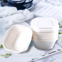 China Biodegradable Square Takeaway ODM Wheat Straw Tableware for sale