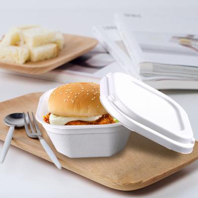 China Leakproof Desechable Biodegradable To Go Containers With Lid for sale