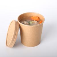 China Environmental Kraft Paper Bowls Yogurt Ice Cream Soup for Takeaway for sale