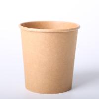 China Renewable Kraft Paper 235ml Bio Takeaway Containers for sale