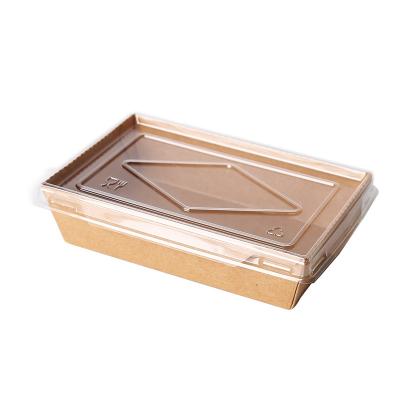 China Visible Brown Leakproof 500ML Bio Takeaway Containers for sale