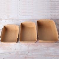 China Kraft Paper Box with Clear Lid for Salad, Fruit and Cold Food for sale