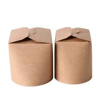 China Environmental 16OZ 26OZ Kraft Paper Noodles Boxes for Takeaway for sale