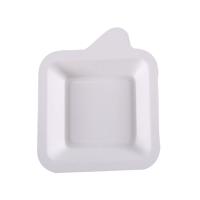 China Takeout Eco Friendly Disposable 110mm Sugarcane Pulp Plates for sale