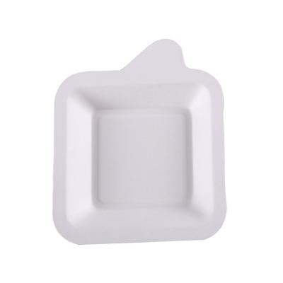 China Takeout Eco Friendly Disposable 110mm Sugarcane Pulp Plates for sale