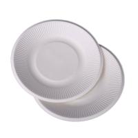 China Biodegradable Sugarcane Pulp Plates for sale
