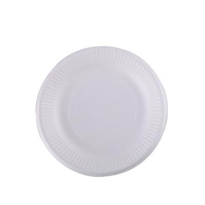 China Biodegradable Sugarcane Pulp Plates for sale